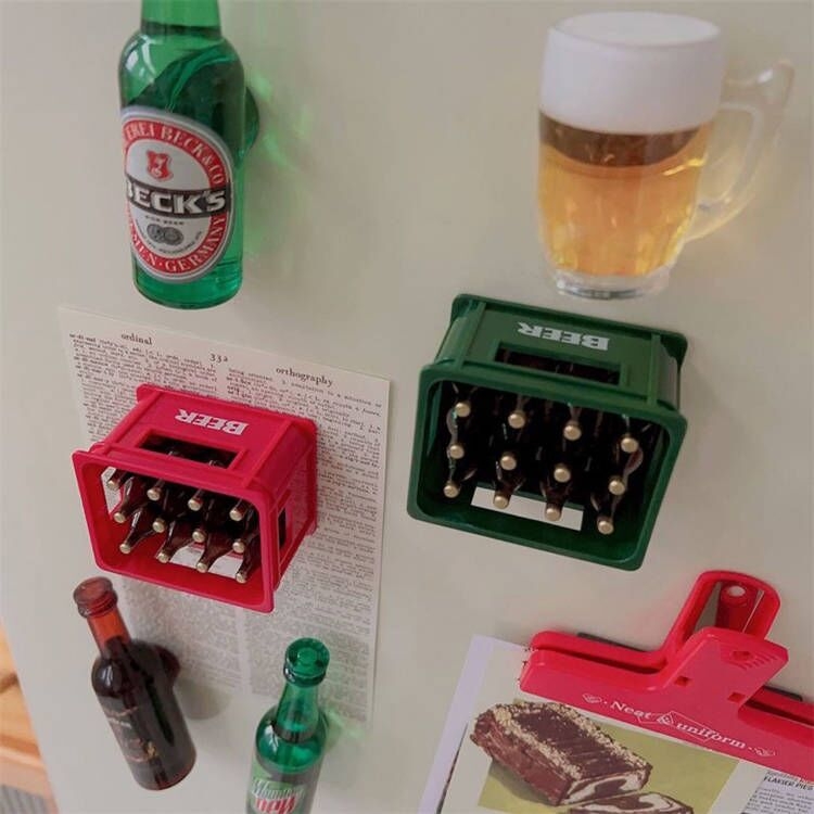 3 Pcs Mini Beer Crates, Funny Refrigerator Magnets | Funny.com