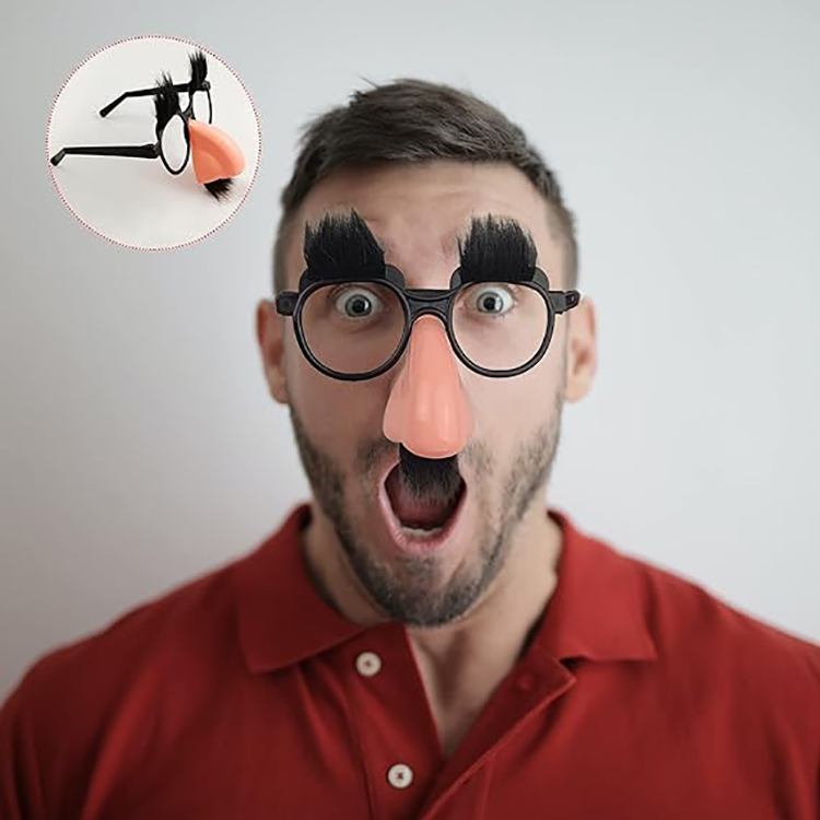 3 Pcs Disguise Glasses with Funny Nose | Funny.com